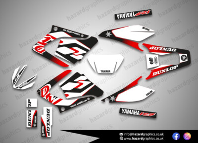 Yamaha DT DT125X DTRE-X DT125RE Graphics Sticker Decal Set (Blk Red ...
