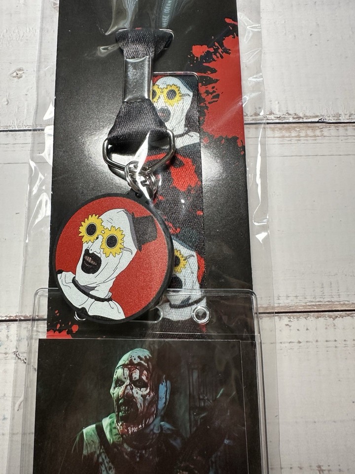 Damien Leone’s Terrifier Art the Clown With Sunglasses Lanyard | eBay