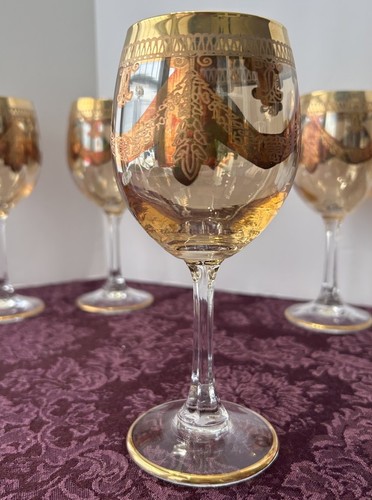 VTG J Preziosi Lavorato A Mano Iridescent Gold Glass Murano Italy ...