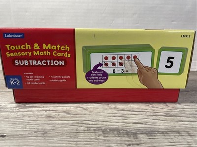 Lakeshore Touch & Match Sensory Math Cards LM912 Open Box New | eBay