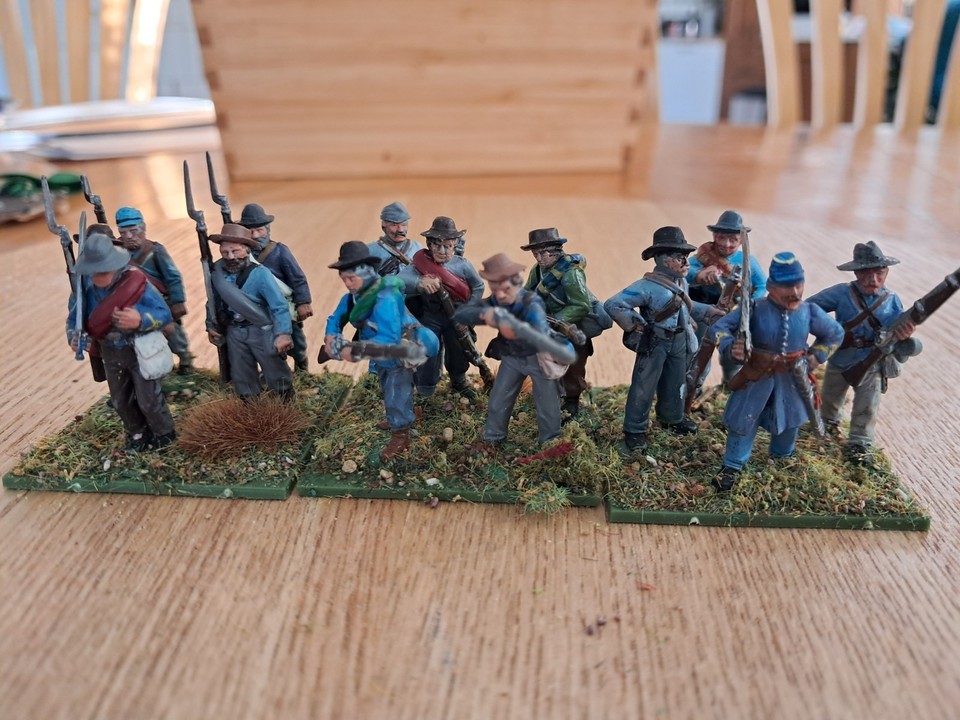 27 Well Painted & Based ACW Perry Miniatures Infantry | eBay UK