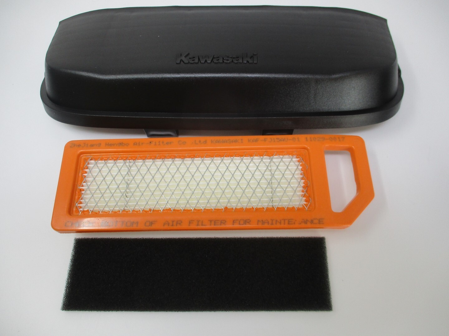 Genuine Kawasaki 11011-7025 Air & Pre-Air Filter Cover 11029-0017 for ...