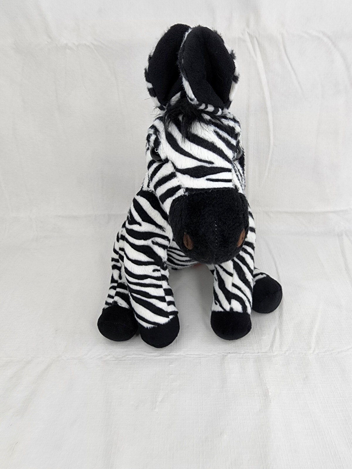 Wild Republic Zebra Plush Stuffed Animal 12" Tall Sitting Realistic ...