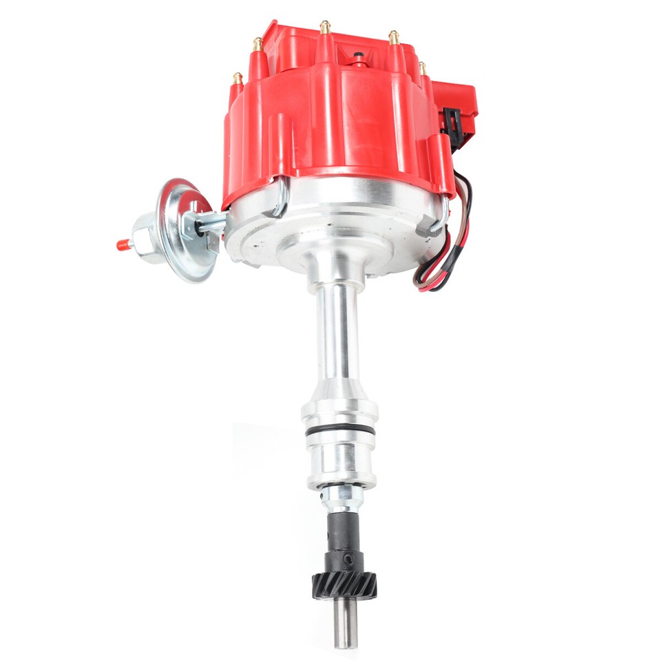 1X Red HEI Distributor For Ford 351C 351M 400 429 460 65,000 KV Coil ...