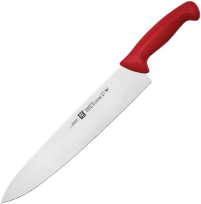 Henckels Zwilling Fixed Knife 12" Stainless Steel Blade Red Plastic ...