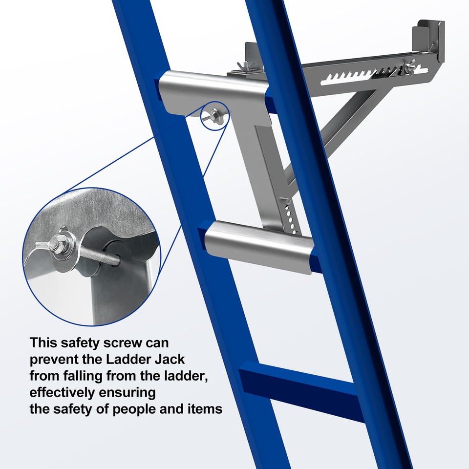 Ladder Jacks 2Pack Two-Rung Short Body Scaffold Extension Ladder Jack ...