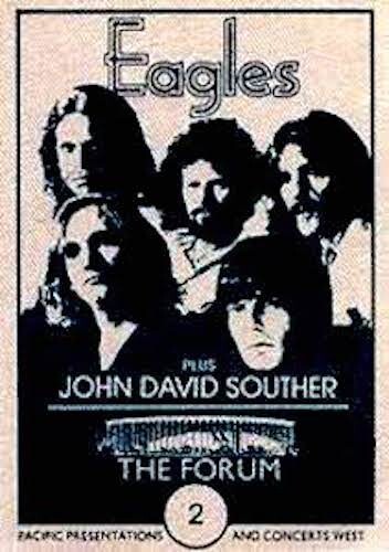 EAGLES 1976 HOTEL CALIFORNIA TOUR THE FORUM PASS / DON HENLEY / GLENN ...