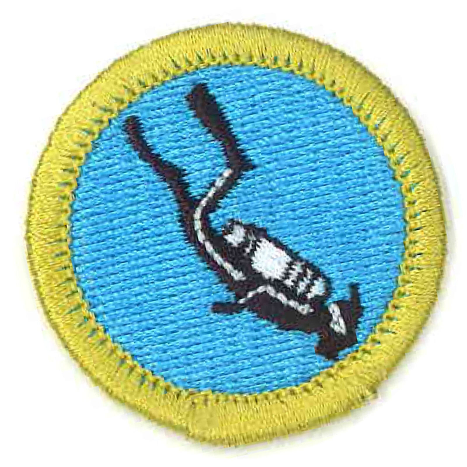 SCUBA DIVING MERIT BADGE CURRENT DESIGN MINT TYPE K BSA 100TH 2010 BACK ...