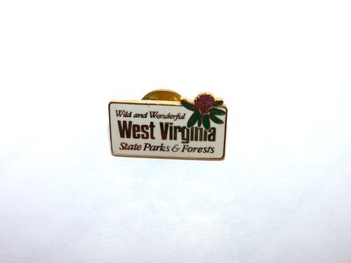 Wild and Wonderful West Virginia State Parks & Forests Gold Tone Lapel ...