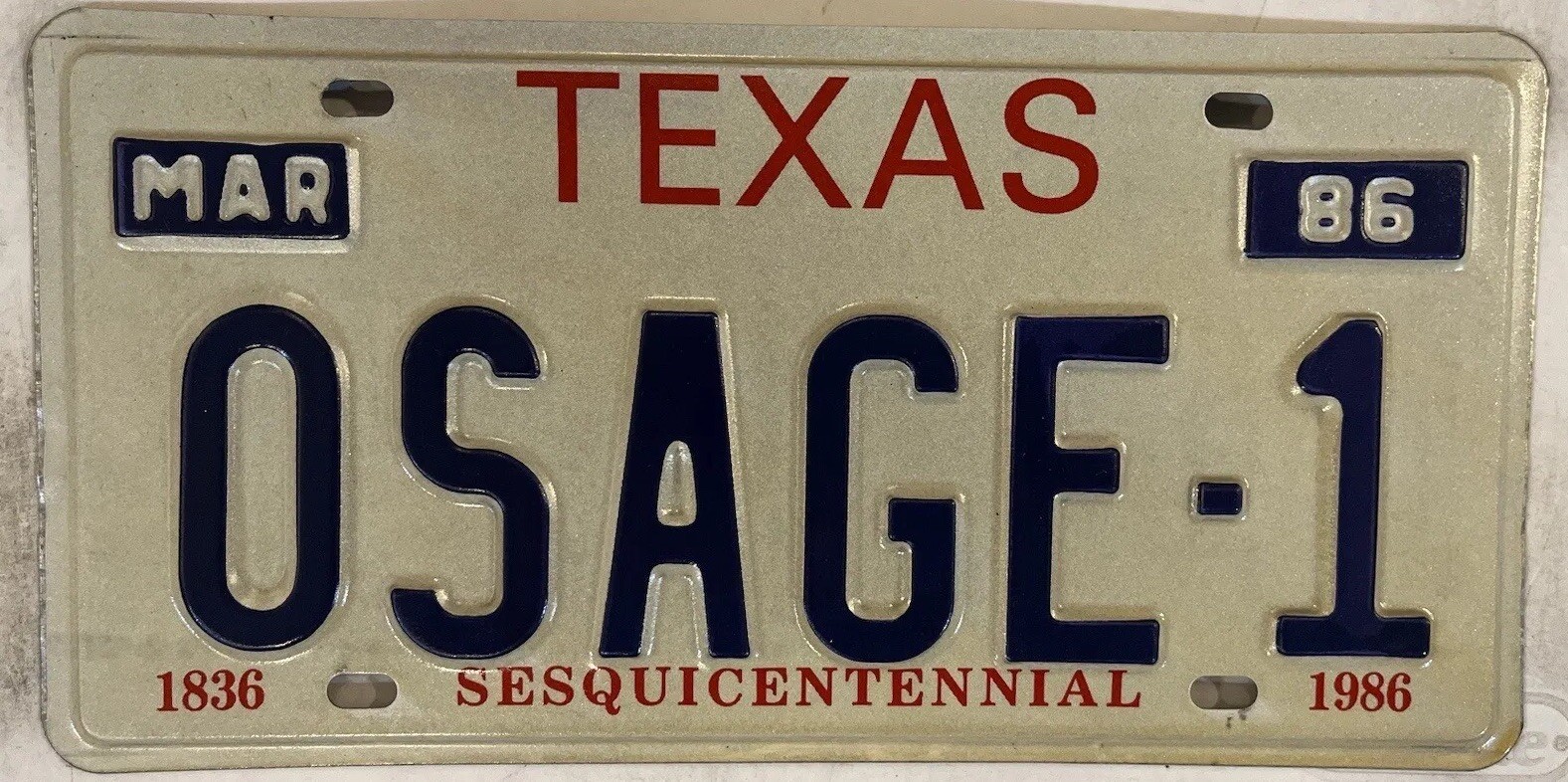 Vanity OSAGE NATION #1 license plate Native American Tribe Tribal ...