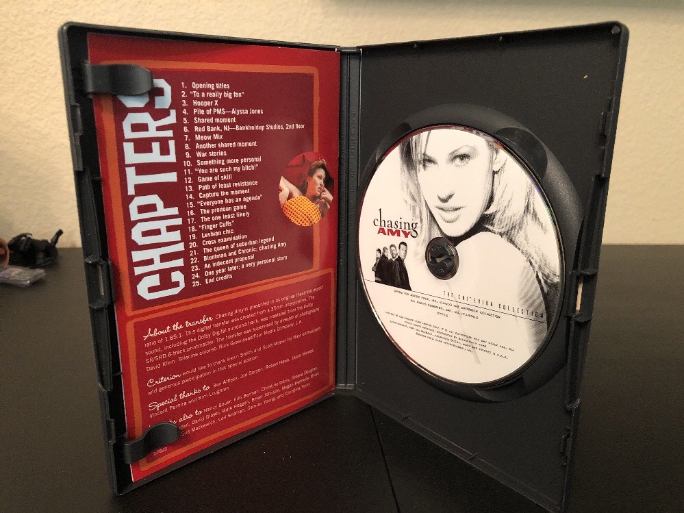 Chasing Amy DVD Criterion Collection #75 2000 Kevin Smith Ben Affleck ...