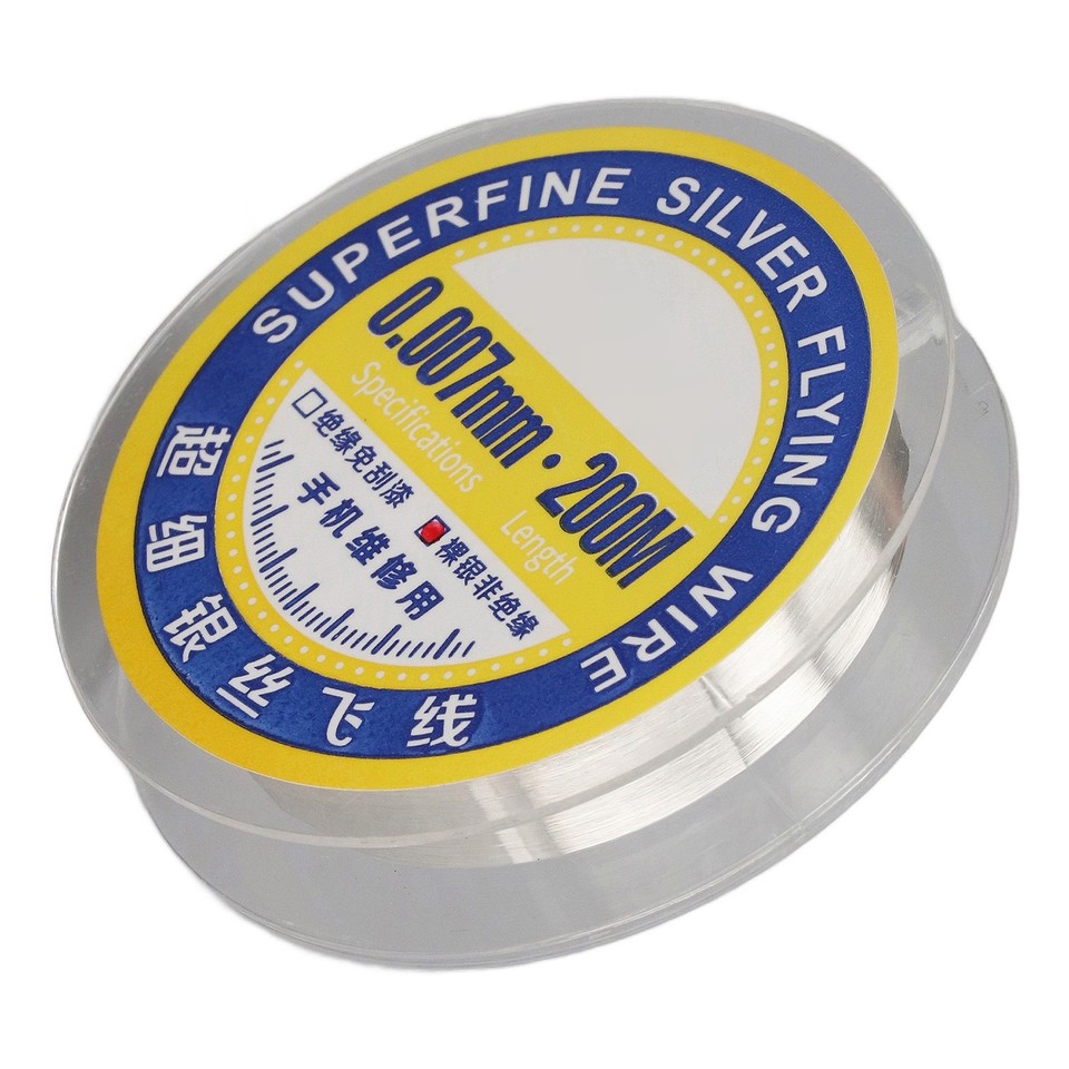 Superfine Silver Jumping Wire 200m Ultra Fine Electronic Wire Strong ...