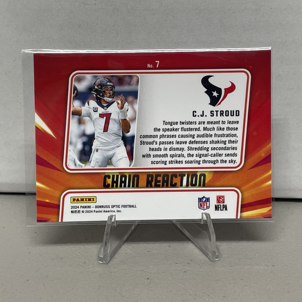 2024 Donruss Optic - Chain Reaction CJ Stroud #7 Texans | eBay