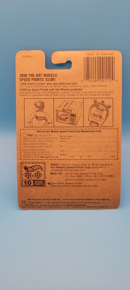 HOT WHEELS 1990 SPEED POINTS #86 PROPER CHOPPER BLUE CARD NEW! | eBay
