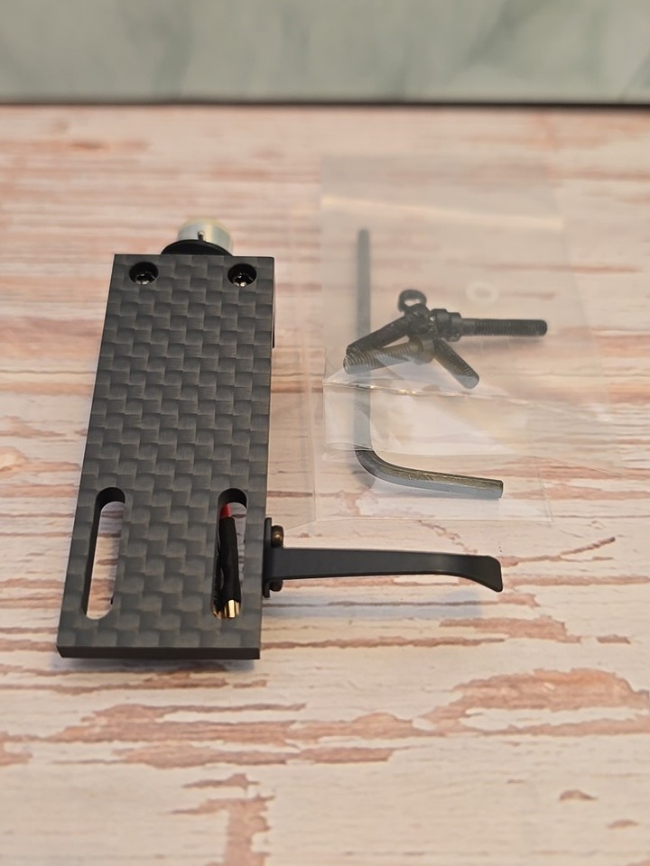 Carbon Fiber Headshell Azimuth Adjust 2 Lock Pin HSE23. Includes ...