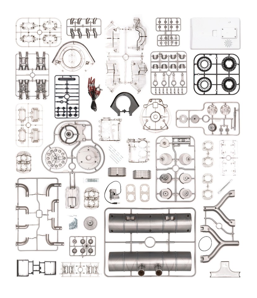 Franzis Porsche Carrera Racing Engine Model Kit with Collector's Book ...