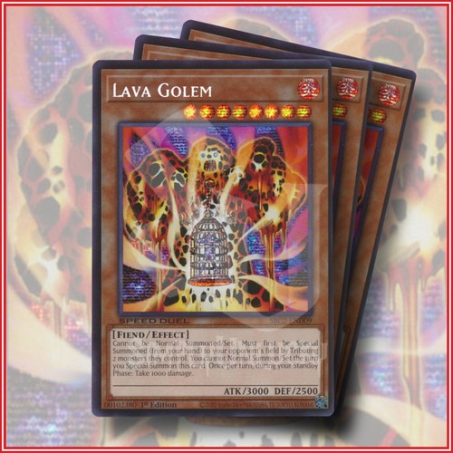 YuGiOh LAVA GOLEM SBC2-END09 Prismatic Secret Rare Battle City | eBay