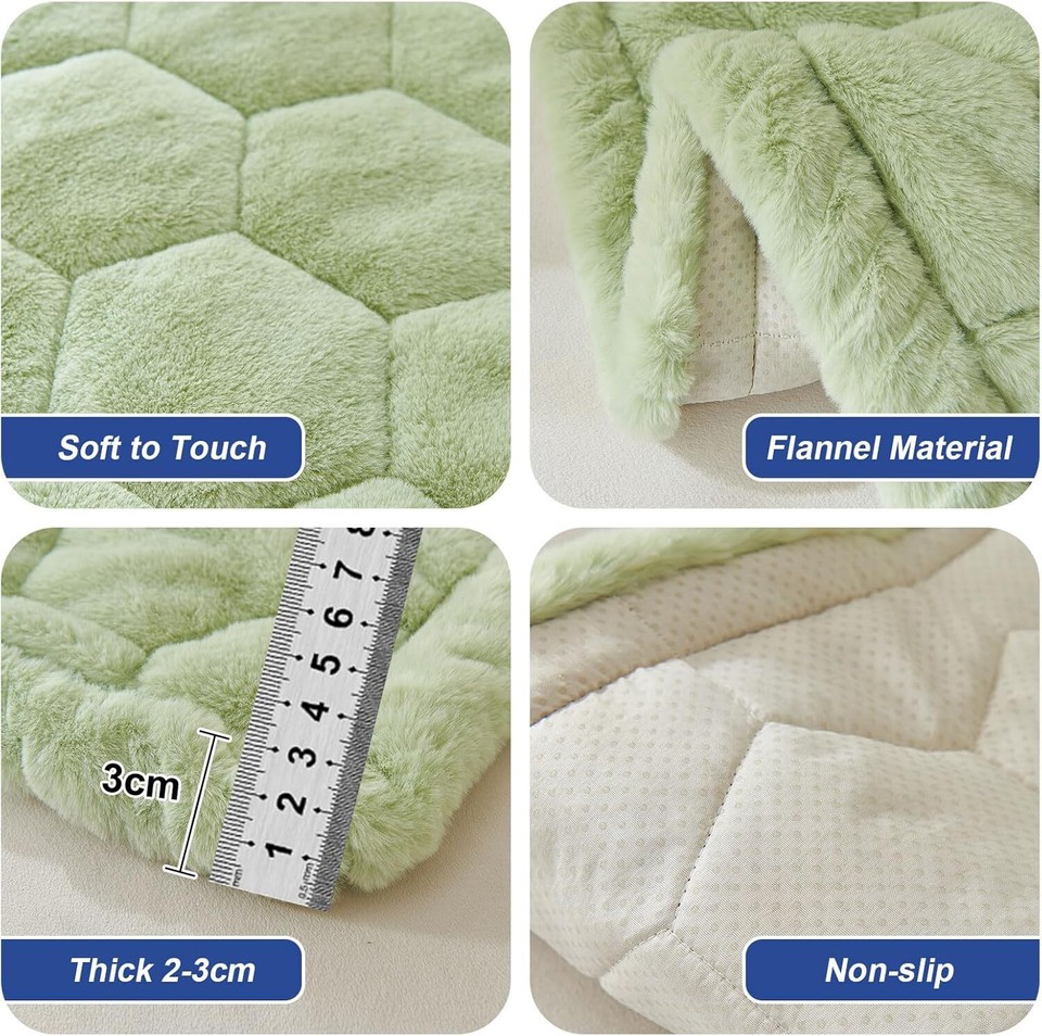 Fuzzy Couch Cover Mat Soft Plaid Couch Cover Pet Dog Couch Cover Bed ...