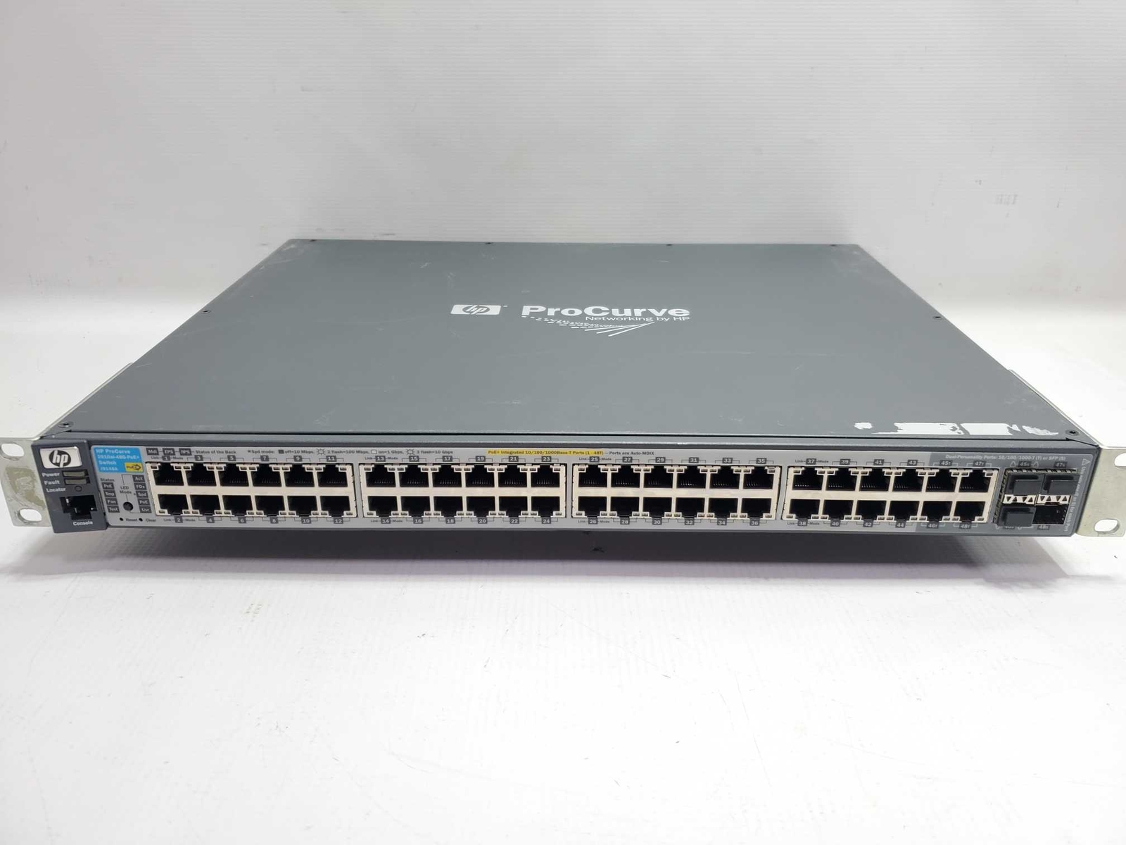 HP J9148A 2910al-48G-PoE+ 48-Port Gigabit PoE+ Switch with Brackets ...