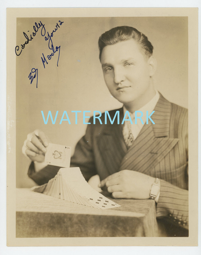 RARE Ed Marlo Original 8x10 Glossy Photo Signed Autograph Magic Card ...