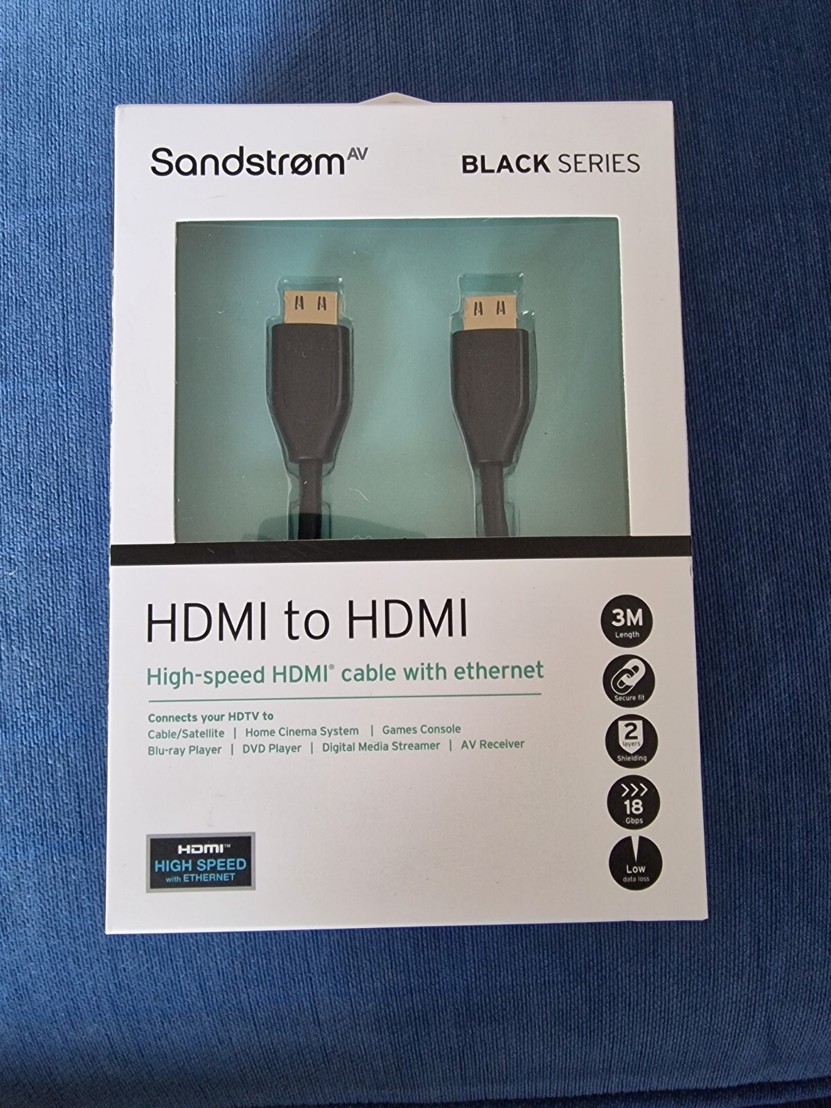Sandstrom S3hdm115 HDMI Cable With Ethernet 3m for sale online | eBay