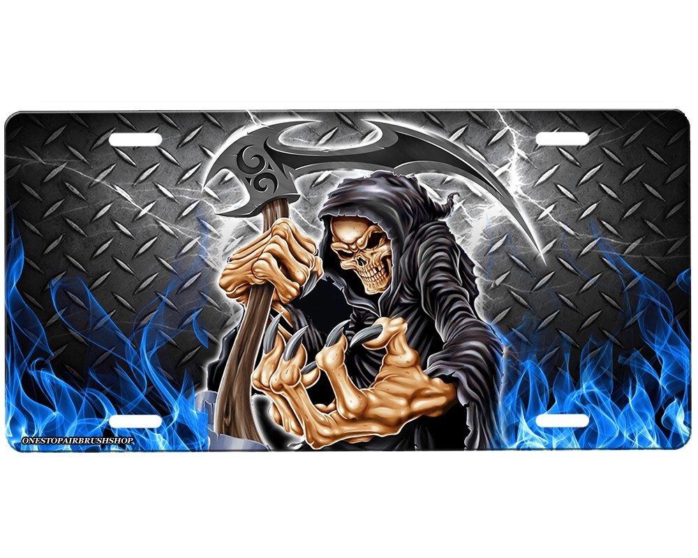 Grim Reaper License Plate | eBay