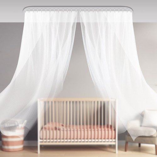 Room Divider Ceiling Track Corner Connectors Curtain Rail System W ...