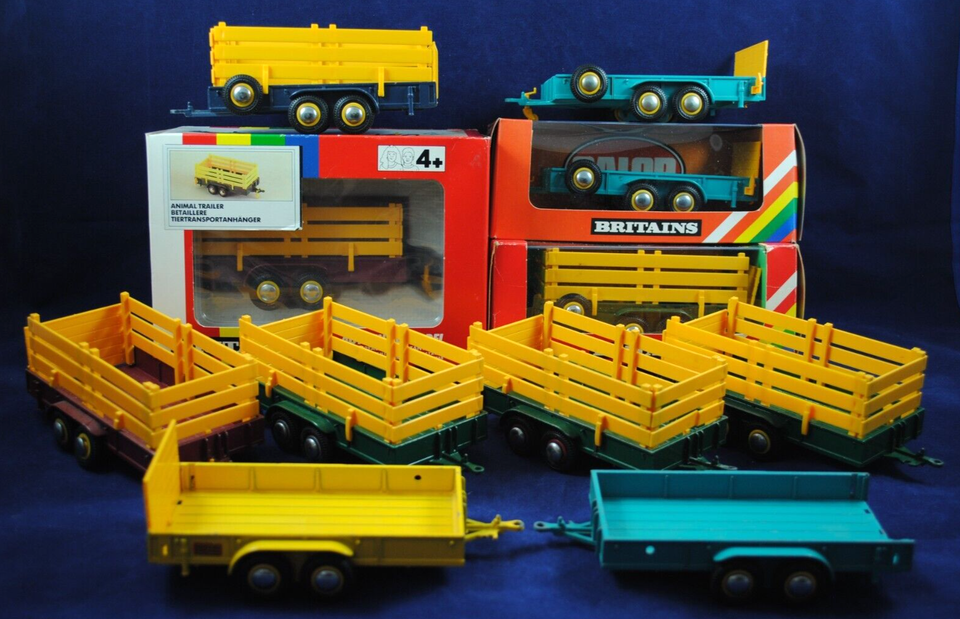 Rare Britains 1:32 Farm 9555 GREEN SALOP ANIMAL LOW-LOADER LIVESTOCK ...