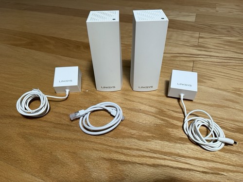 Lot Of 2 Linksys Velop WHW03 v2 Tri-Band Whole Home Wi-Fi System with ...