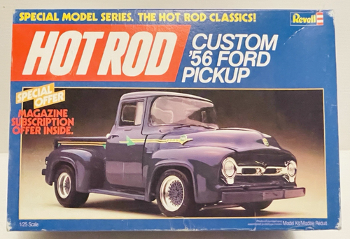 Vintage Revell Hot Rod Custom ‘56 Ford Pick-Up 1/25 Scale Model Kit ...