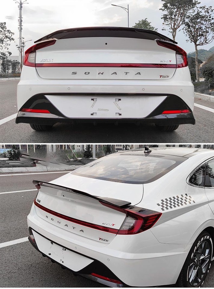 For Hyundai Sonata 2020-2022 Rear Tail Trunk Spoiler Wing Lip ABS ...