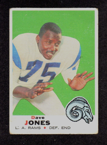 1969 Topps #238 Dave Deacon Jones Los Angeles Rams HOF Football Card VG ...