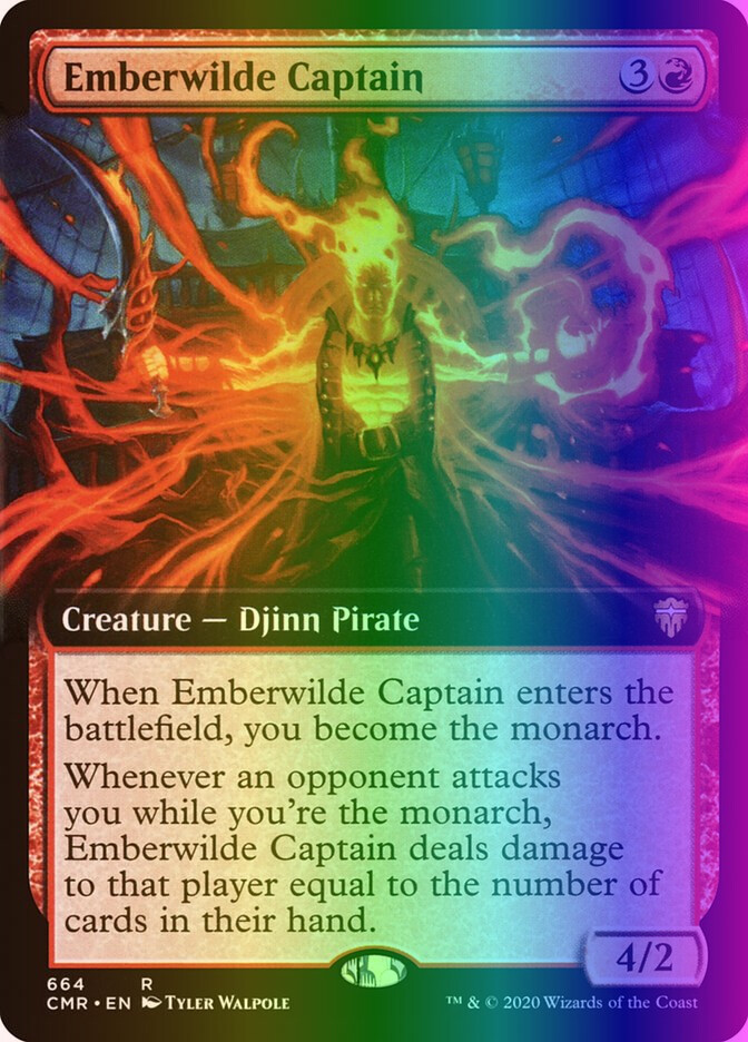 MTG Magic the Gathering Emberwilde Captain (664/794) Commander Legends ...