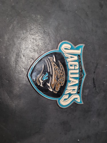 Jacksonville Jaguars Metal Shield Emblem, Vintage 1995 Wall Sign, Man ...