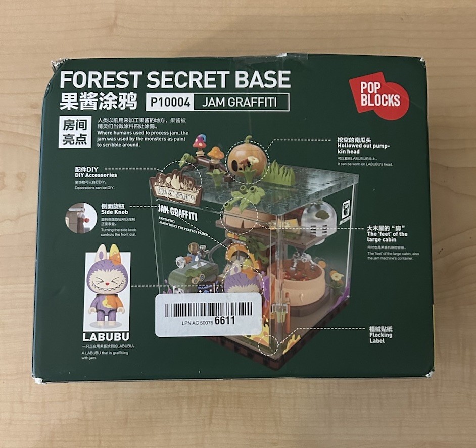 POP MART The Monsters LABUBU Forest Secret Base Series JAM Graffiti ...