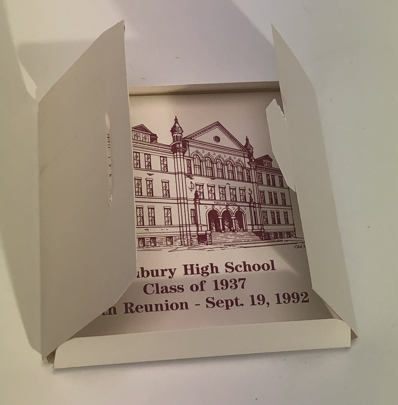 Vintage Class of 1937 Sunbury High School Ceramic Tile Trivet ...