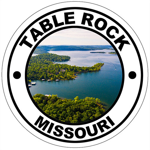 3x3 inch Round Table Rock Missouri Sticker - decal hike camp travel ...