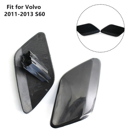 Black Front Headlight Washer Cap Cover For Volvo 2011-2013 S60 39802699 ...