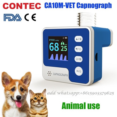CA10M-VET Veterinary Capnograph,CO2 ETCO2(Mainstream) Respiration Rate ...