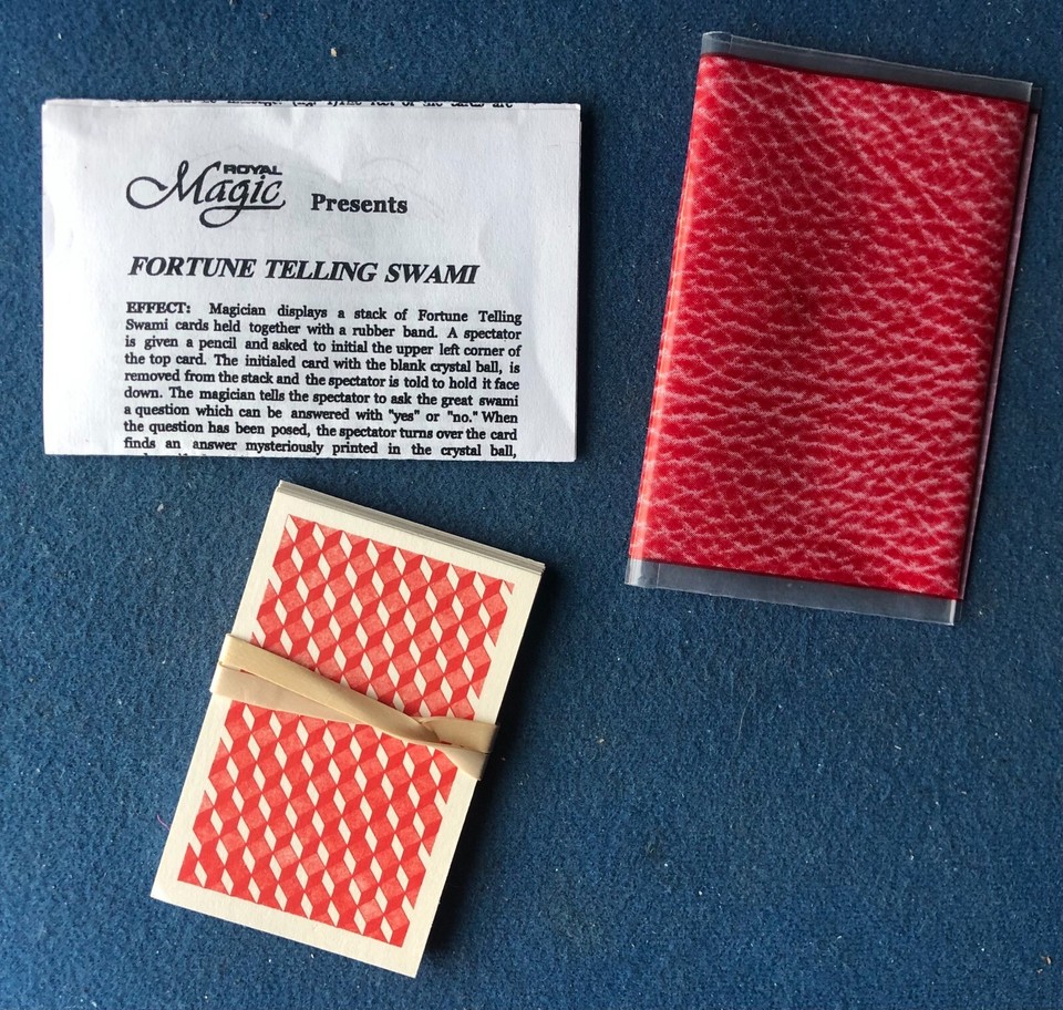 Magic Trick Fortune Telling Swami Royal Magic NOT OUT TO LUNCH CARDS ...