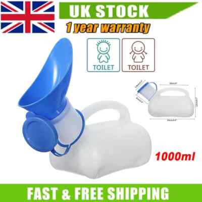 Portable Urine Wee Bottle Unisex Male Female Urinal Camping Travel Car ...