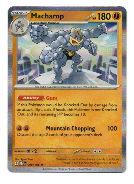 Machamp Pokemon Card - Holo Foil Rare - Mint Condition PSA 8+ | eBay UK