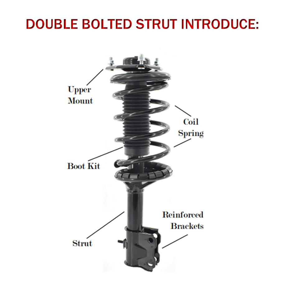 Rear Monroe Shocks Struts Spring Strut For Jeep Patriot 2017 2016 2015 ...