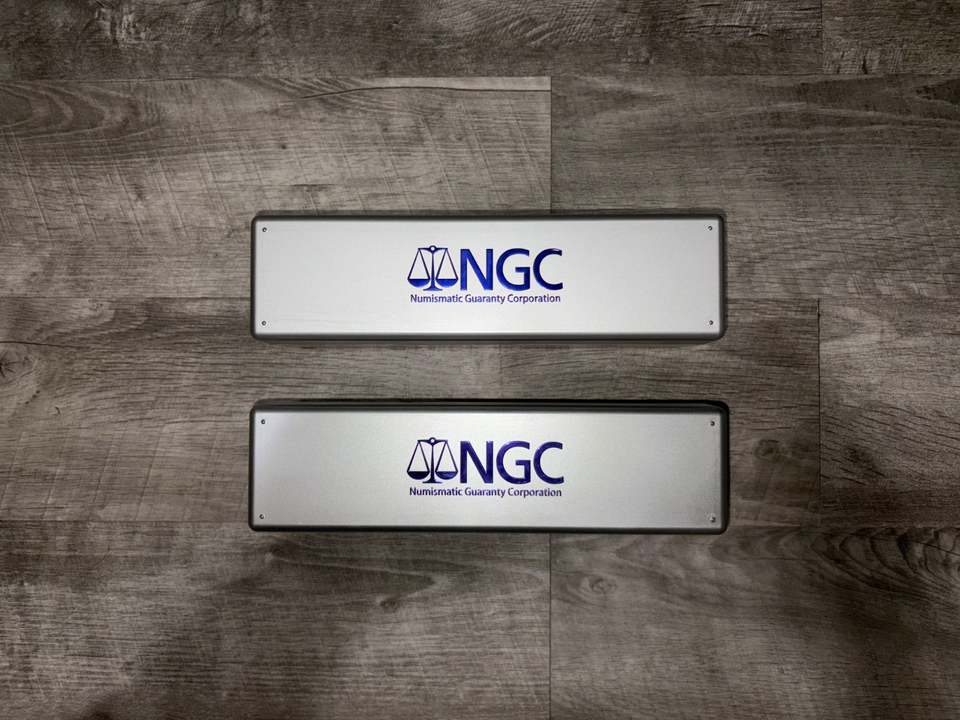 NGC® Silver Plastic Storage Boxes Holds 20 Certified Graded Coin Slabs ...