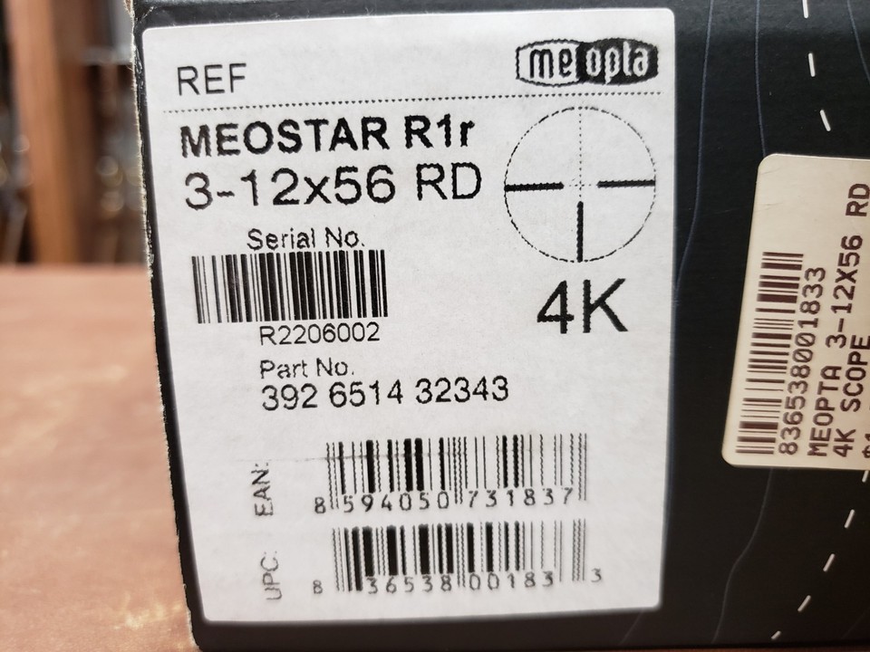 Meopta Meostar R1r 3-12x56 RD Riflescope 30mm 4K Reticle | eBay