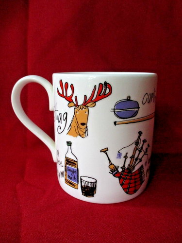 McLaggan Smith Scottish Mug - Scottish Design - Bagpipes, Thistle, Stag ...