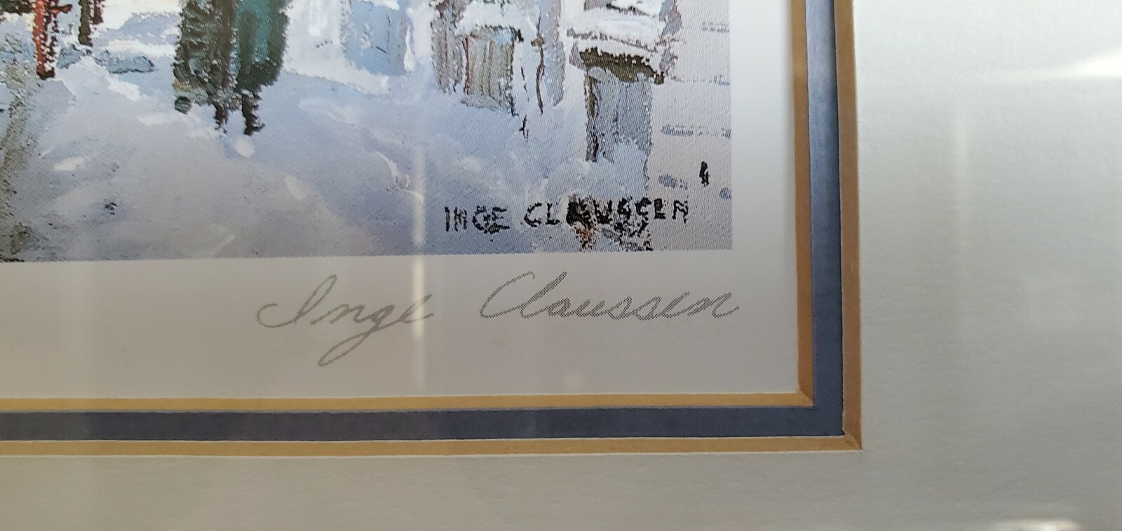 Inge Claussen Signed/Framed "Bonsecours Market" Litho Canadian Art Card ...