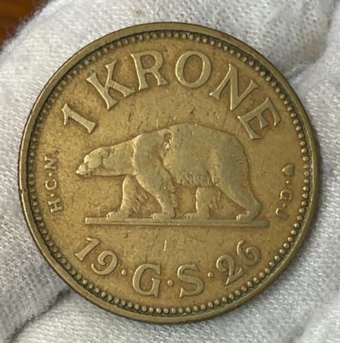1926 Greenland One Krone Polar Bear Coin Low Mintage High Value | eBay