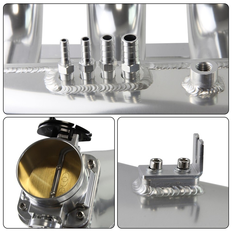 Billet Intake Manifold w/ Fuel Rail kit+Throttle Body BMW E36 E46 325i ...