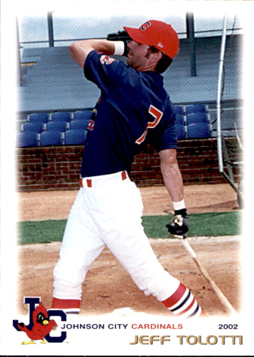 2002 Johnson City Cardinals Grandstand #7 Jeff Tolotti Reno Nevada NV ...